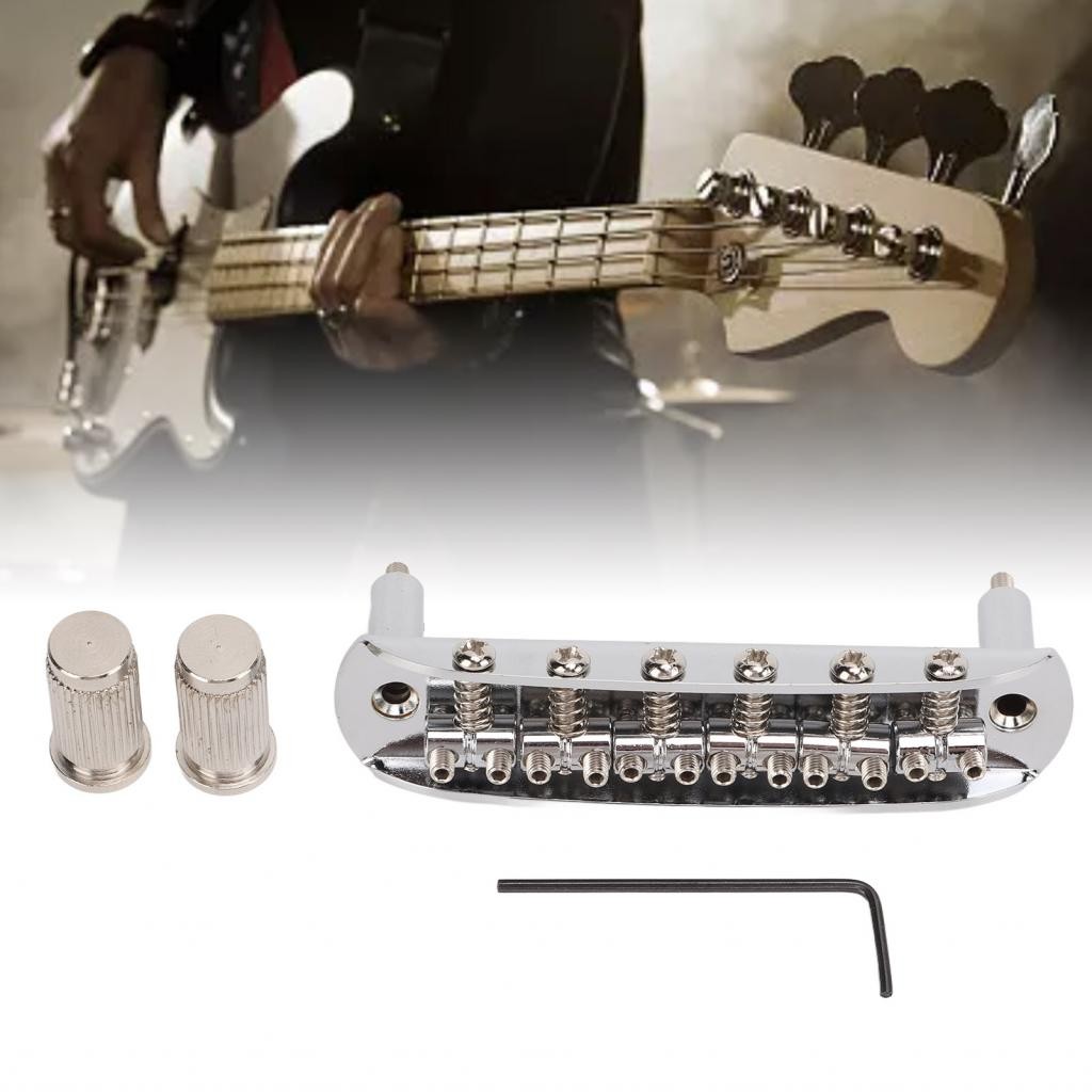 Guitars Tailpiece 6 String Roller Electric Guitar Bridge for Jazzmaster ...