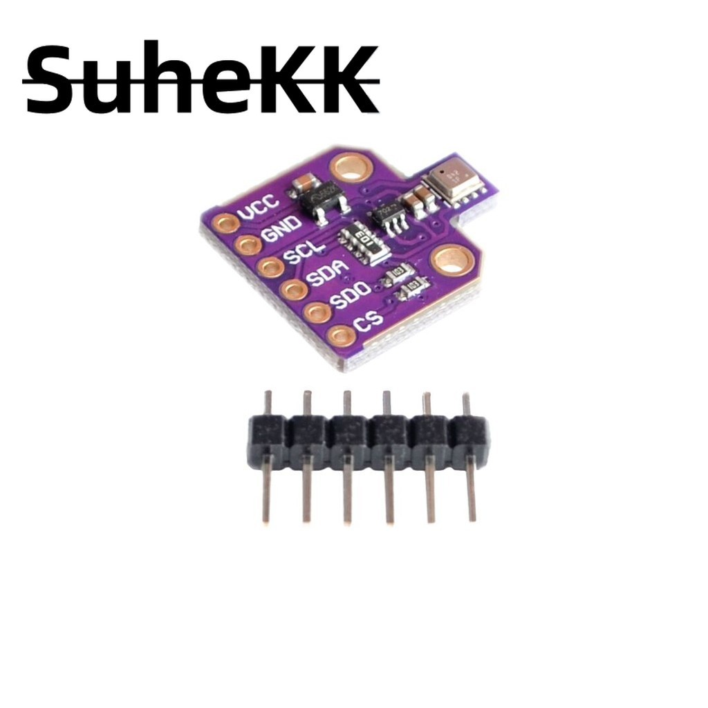 BME680 Temperature and Humidity Temperature Pressure High Altitude Sensor Module Digital 4 in 1 ...