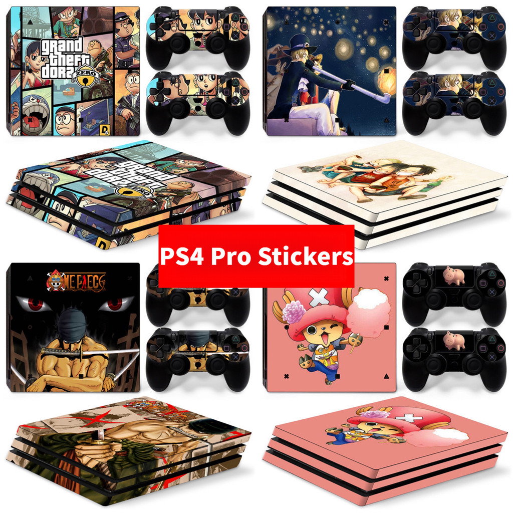 for Sony PS4 Pro Color Film Cartoon Anime One Piece Qiao Ba Game ...
