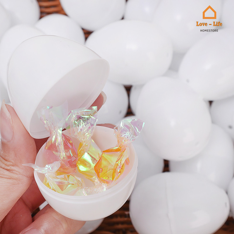 Easter Party Dress Up White Plastic Doodle Painted Eggs Props ...