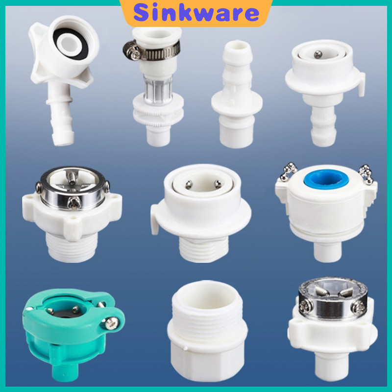 【YHD】1/2" 3/4" Universal Snap Connector Washing Machine Inlet Pipe ...