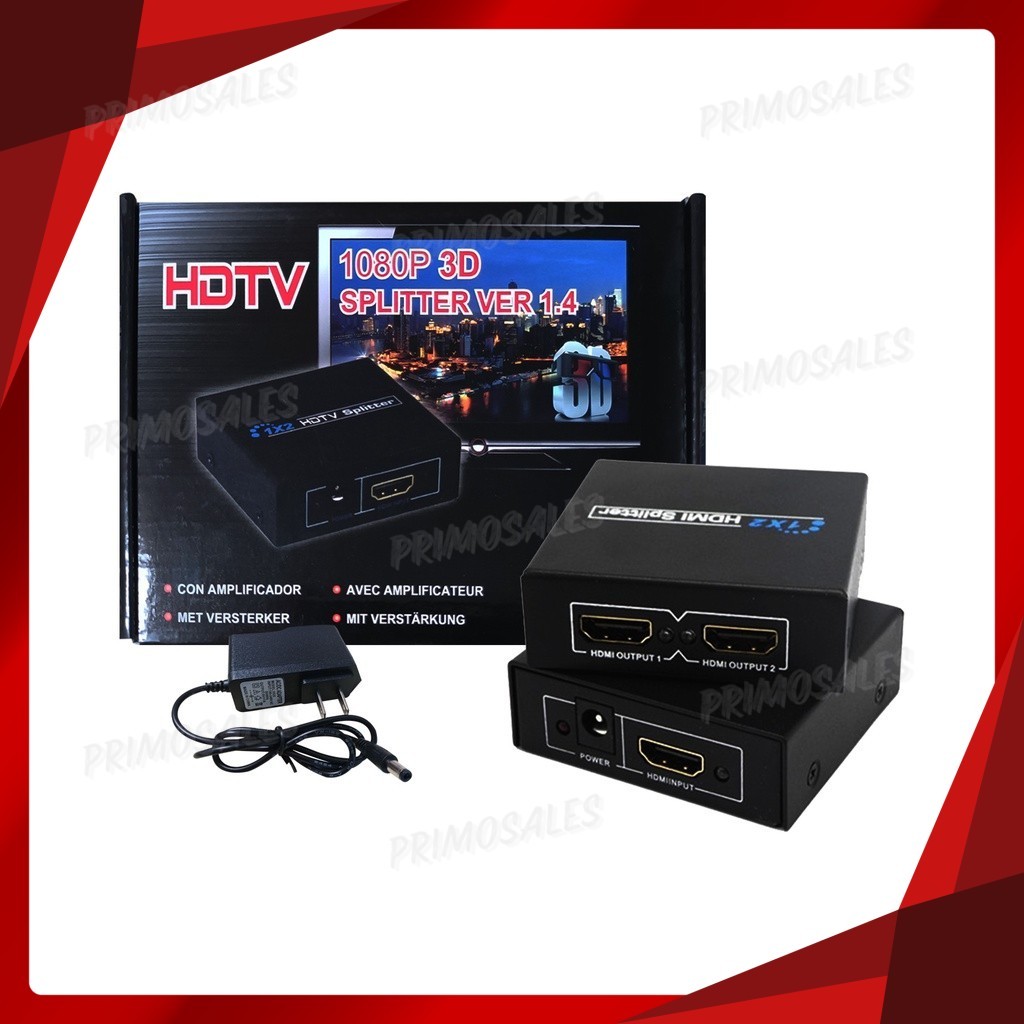 HDTV 1080P Splitter 1x2 DC 5V@1A (COD) | Shopee Philippines