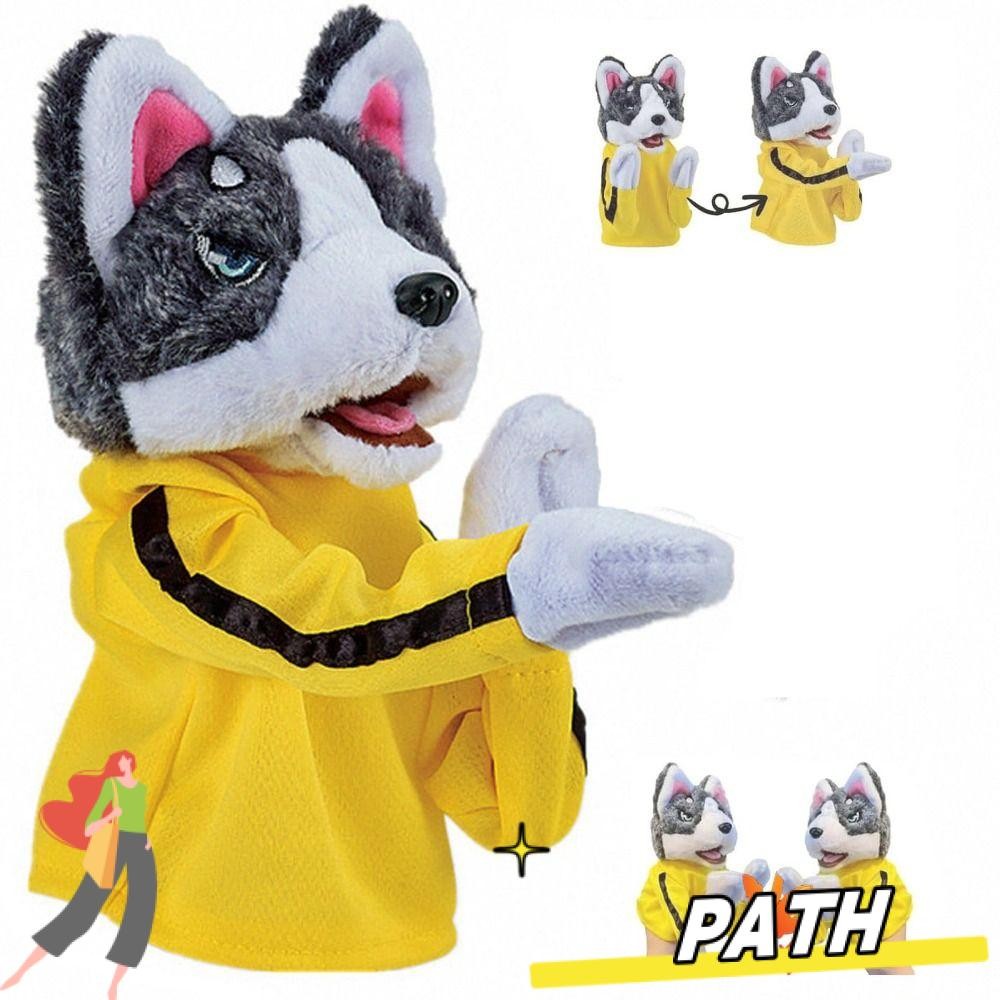 PATH 1/2Pcs Husky Vocal Hand Puppet, Kids Gifts Plush Boxing Dog Doll ...
