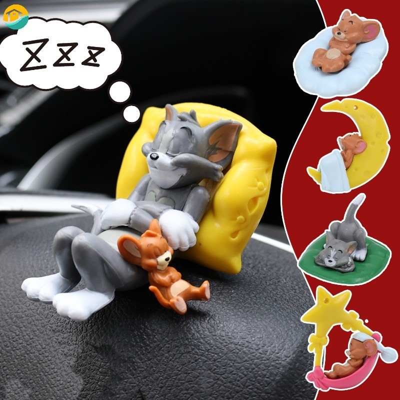 Cute Cat and Mouse Car Decoration DIY Kids Room Ornaments Cartoon Tom ...