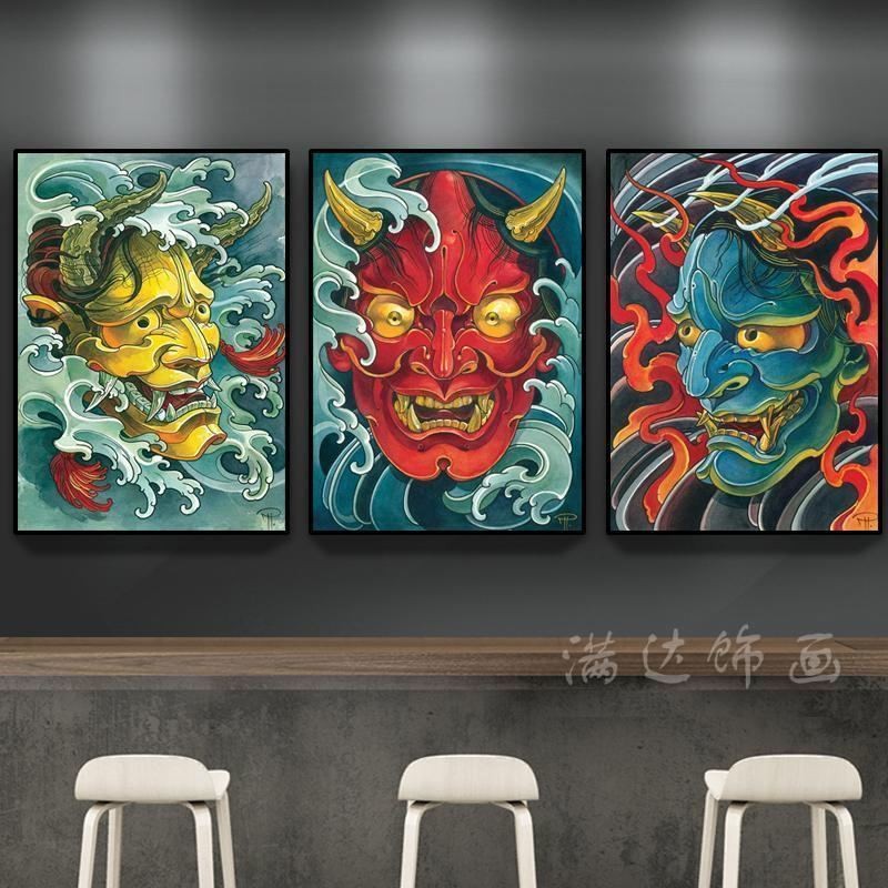 Tattoo Shop Decorative Painting Japanese Style Ukiyo-e Prajna Izakaya ...