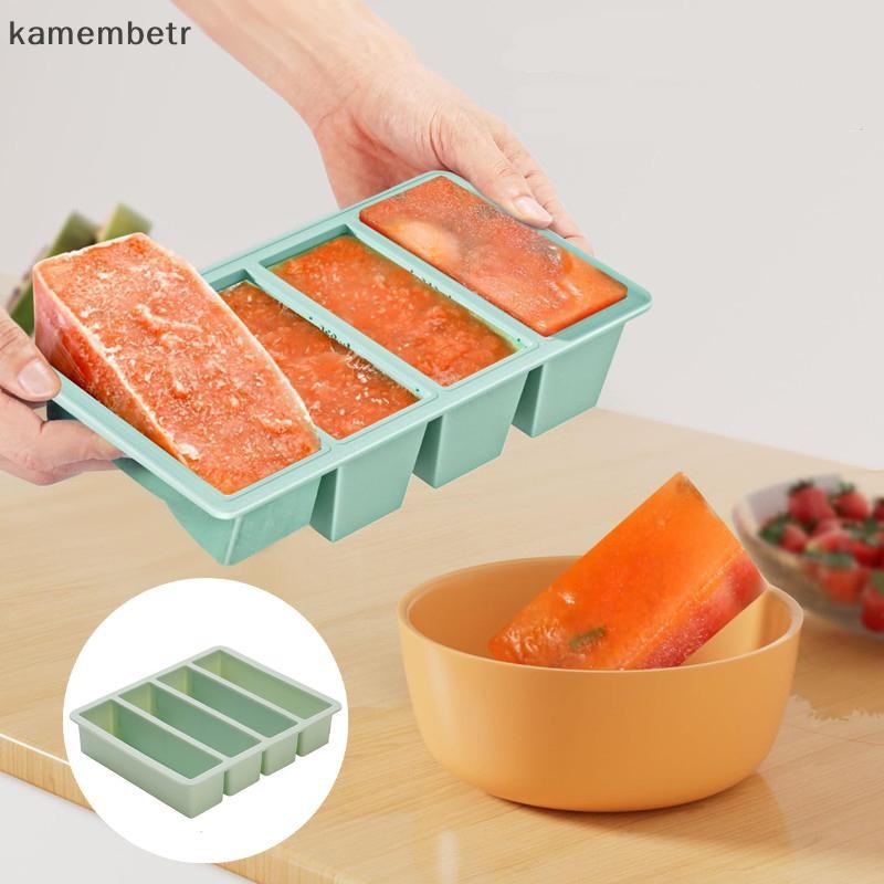 ka Giant Storage For Food Meal Sauce With Lid Silicone Freezer Trays ...