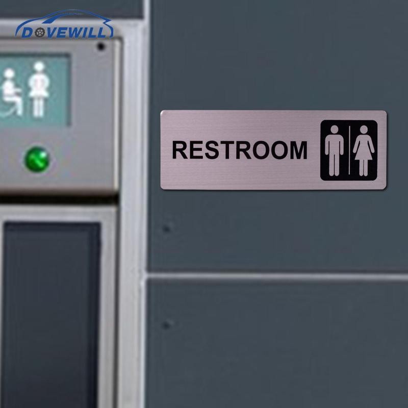 [Dovewill] Restroom Symbol Sign Identification Sign Indicator Plaque ...