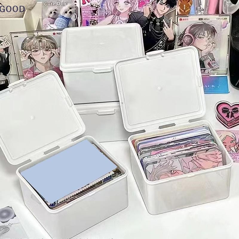 [GOOD] Korean Transparent Storage Box Blind Box Card Photocard Storage ...