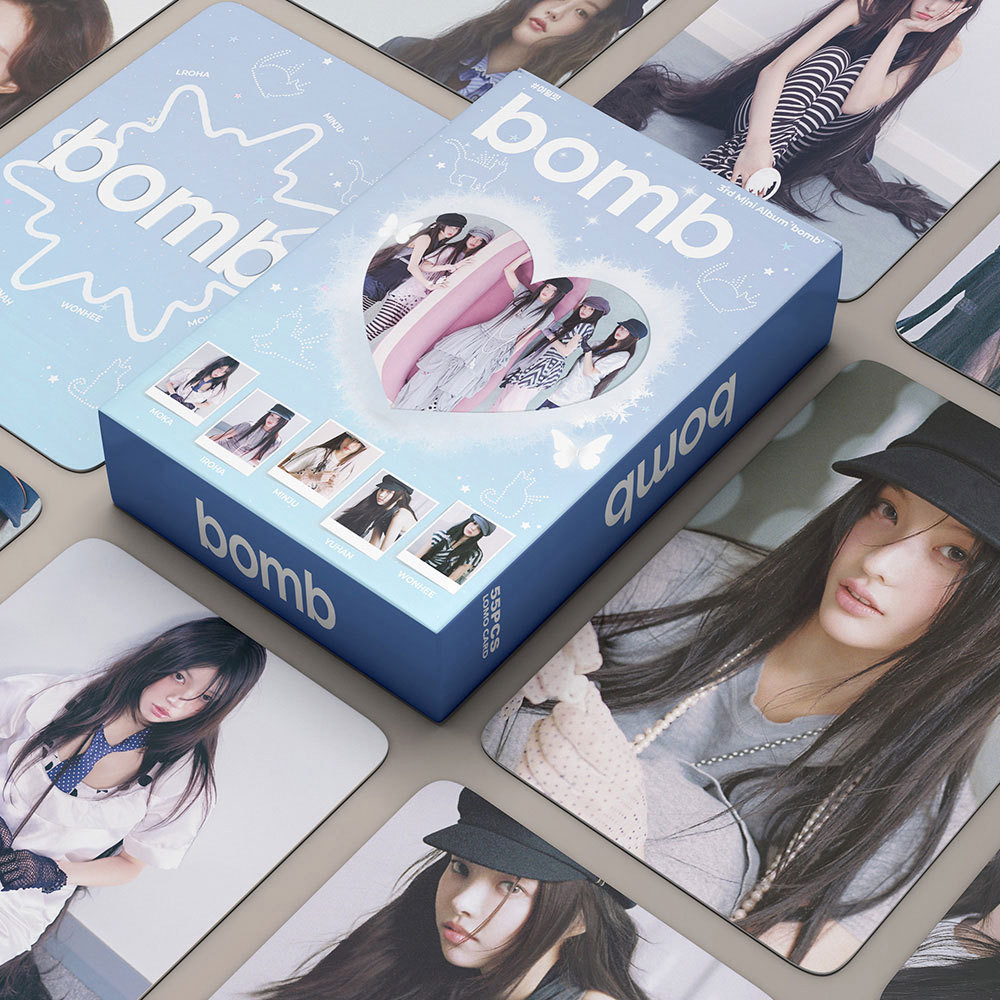 55pcs/box ILLIT BOMB Lomo Cards Do the Dance I’LL LIKE YOU Magnetic ...