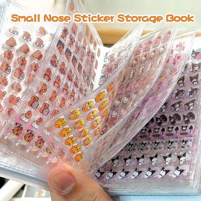 Mini Stickers Storage Book Small Nose Stickers For Students Diy ...