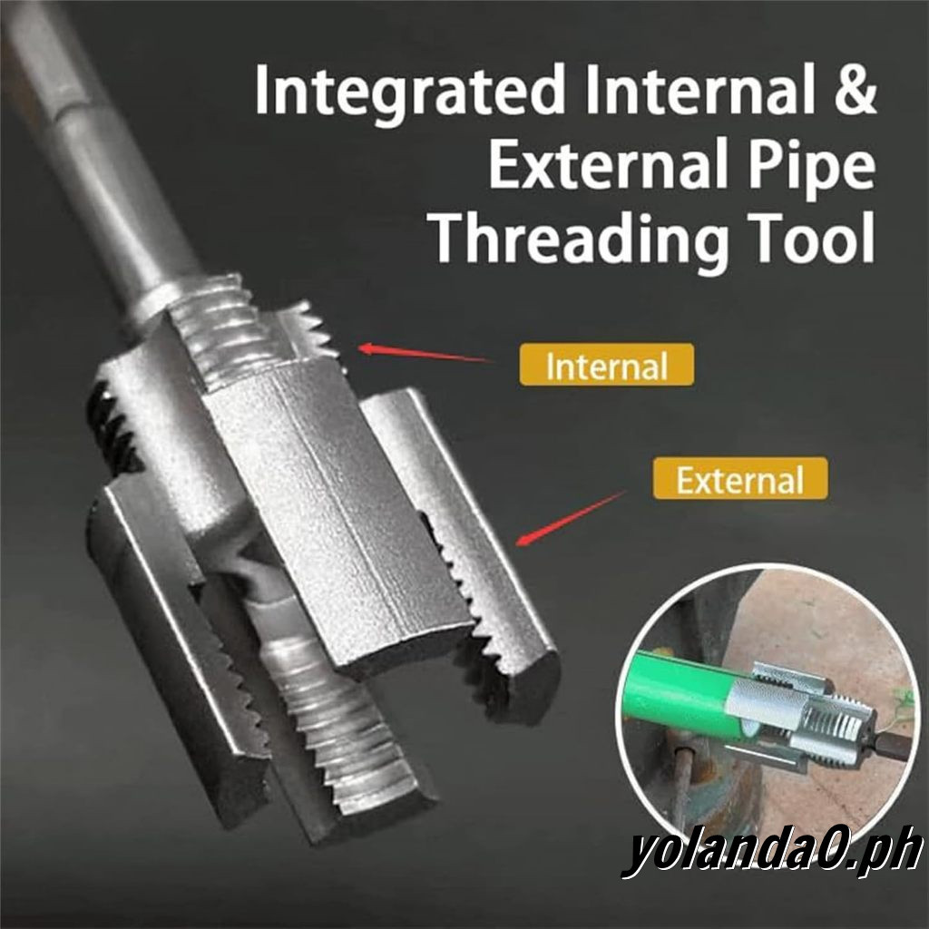 Integrated Internal and External Thread Pipe Threading Tool for 1/2 ...