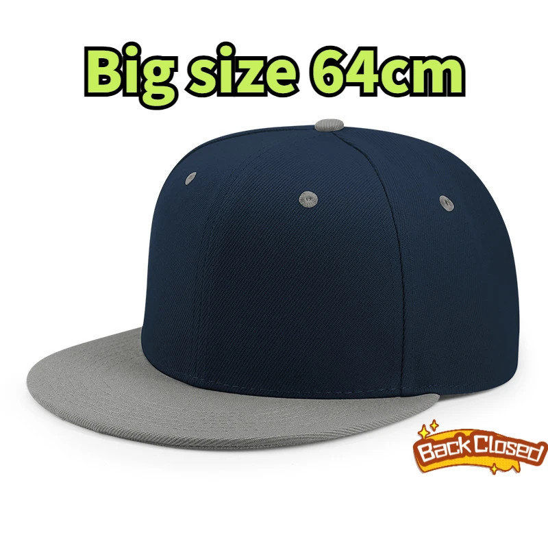 snapback Cap Large 64cm Back Closed Women Fitted Baseball Cap XXL Male ...