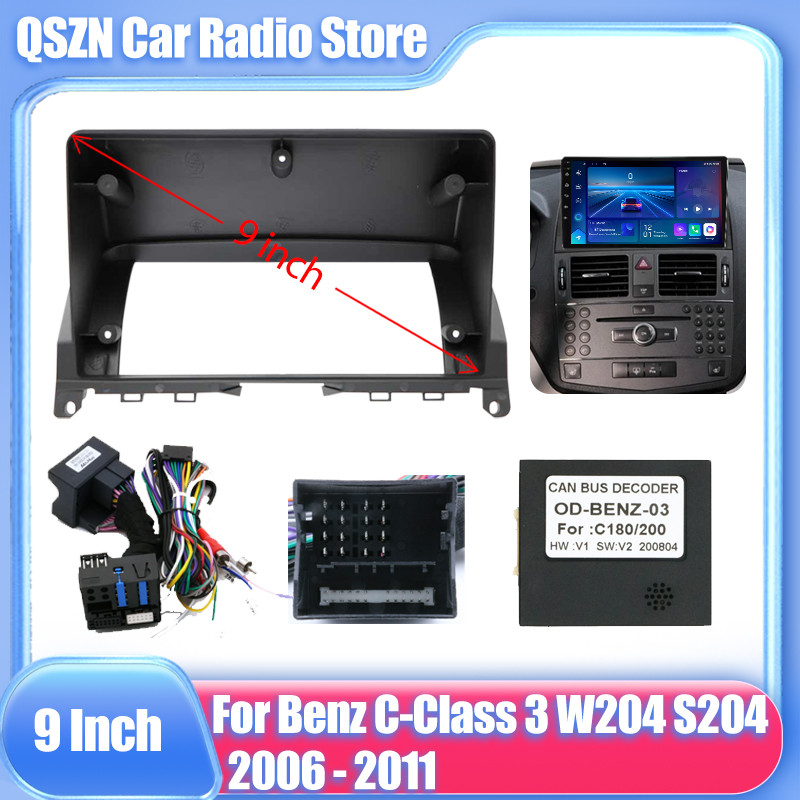 For Benz C-Class 3 W204 S204 2006-2011 Car Radio Fascias Android GPS ...