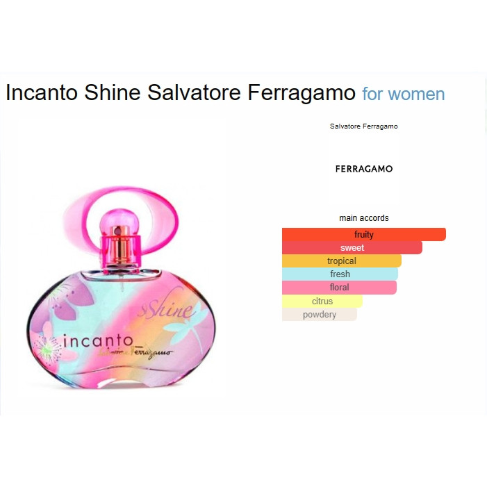Incanto Shine Salvatore Ferragamo Eau De Toilette Perfume For Women ...