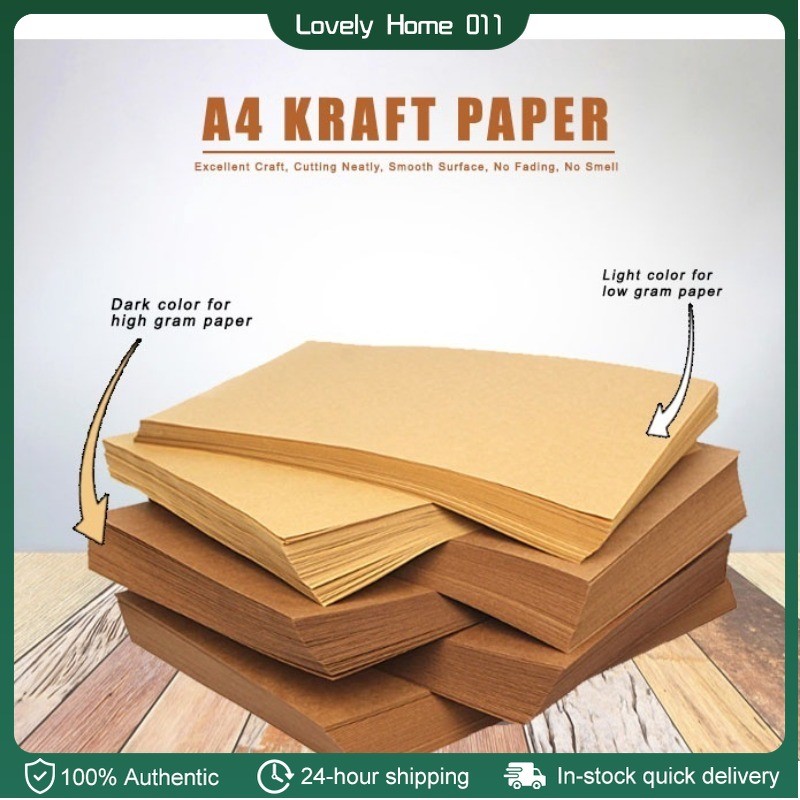A4 Kraft Paper High Quality Paperboard Hard DIY Handmade Card Making ...