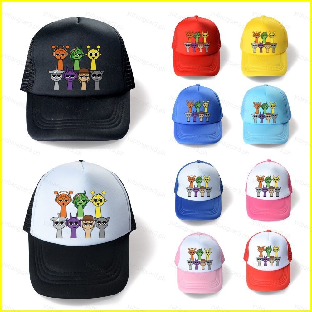 yu1 Incredibox Sprunki Sun hat game cartoon cute summer baseball cap ...