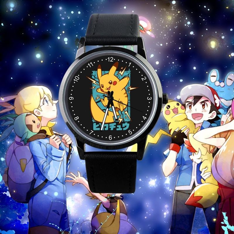 Pokémon Pikachu & Squirtle Waterproof Quartz Watch - Unisex Anime ...