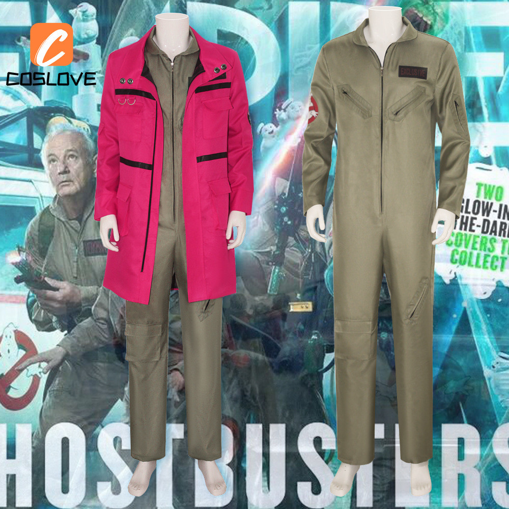 Classic Movie Ghostbusters Cosplay Clothing Team Unifomr Jumpsuit Full ...