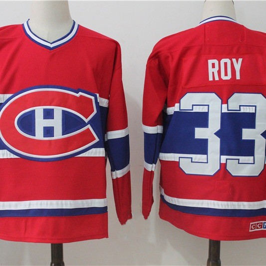 Hockey Jersey Canadians No. 33 ROY Embroidered Hockey Jersey Hockey Hockey Jersey HL | Shopee ...