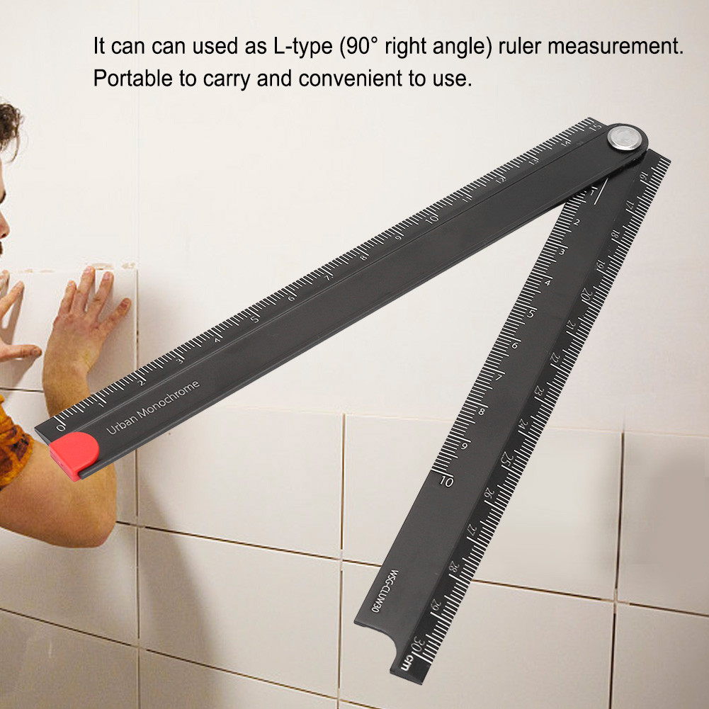 Aluminum Alloy Folding Ruler 0-300mm Gauge with Engraving for Chamfer ...