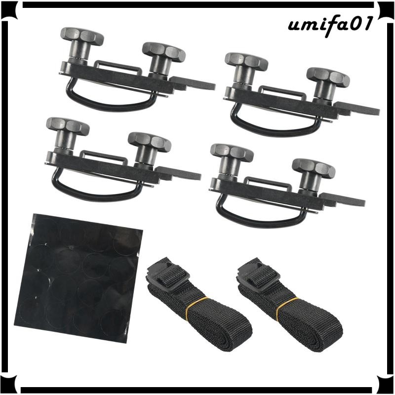 [ 4x Generic Roof Rack U Bolt Clamps Iron Hardware Heavy Duty Roof Rack ...