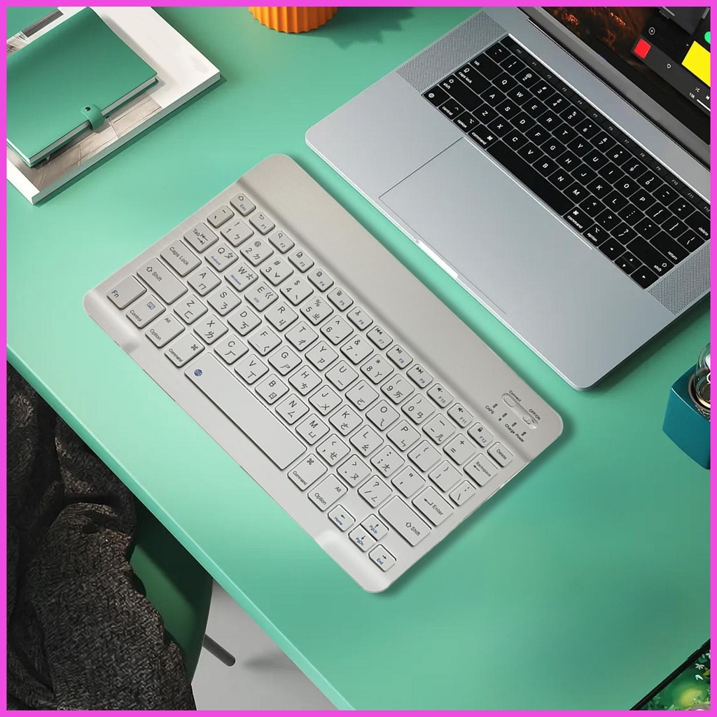 Wireless Keyboard for Tablet Quiet Computer Keyboard Rechargeable Game ...