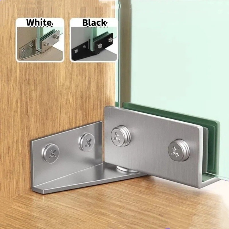 G.K. Non-perforated Glass Door Hinge Wine Display Cabinet Hinge Mounted ...