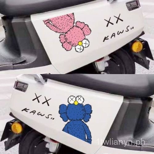 kaws Stickers for Electric Scooter Bell9Waterproof Cute Violent Bear ...