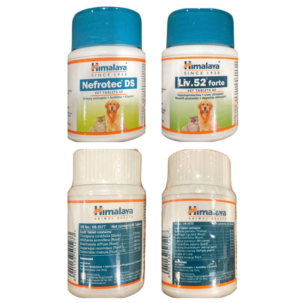 [1 BOTTLE] Himalaya Tablets Liv.52 Forte, Nefrotec, Nefrotec DS ...
