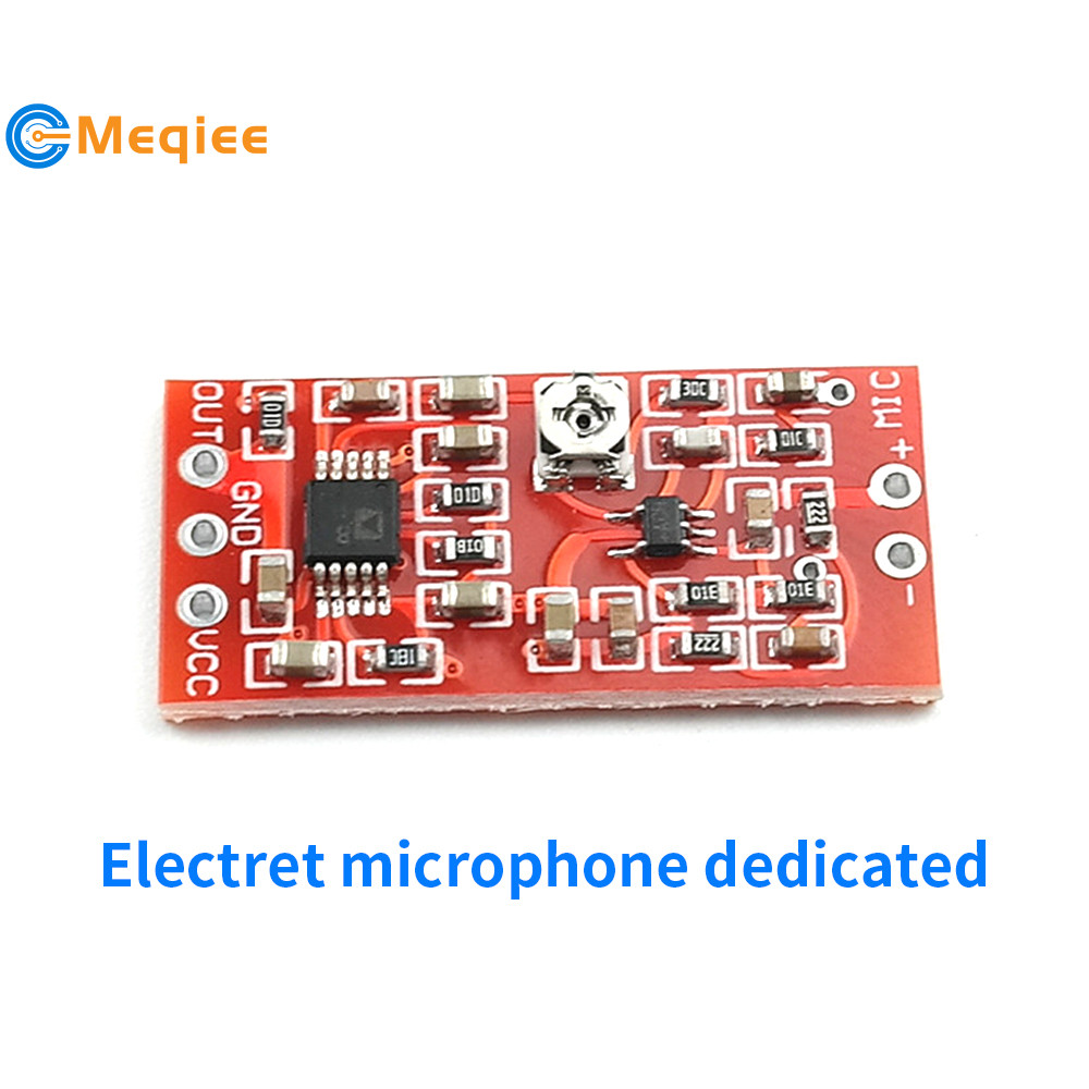 MAX4466 Electret Microphone Preamplifier Module Adjustable Amplifier ...