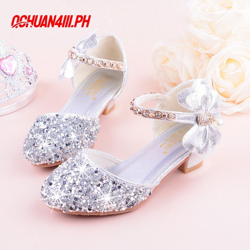 sandals for kids girls heels fashion princess Summer Girls high heels ...