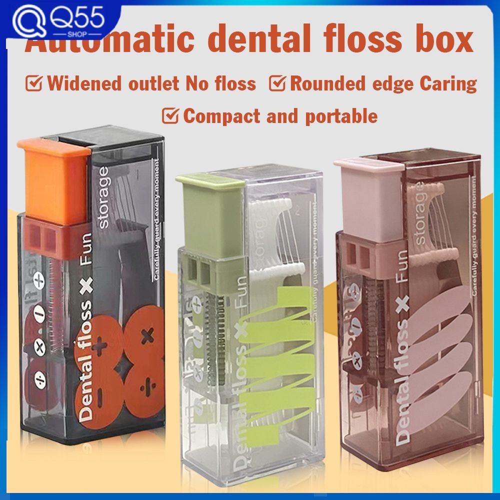 Automatic Floss Pick Portable Dental Floss Box Mini Pop Up Disposable ...