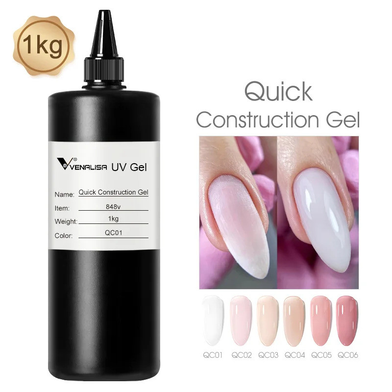 AC VENALISA Jelly Color Construction Gel Transparent Pink 1L Volume ...