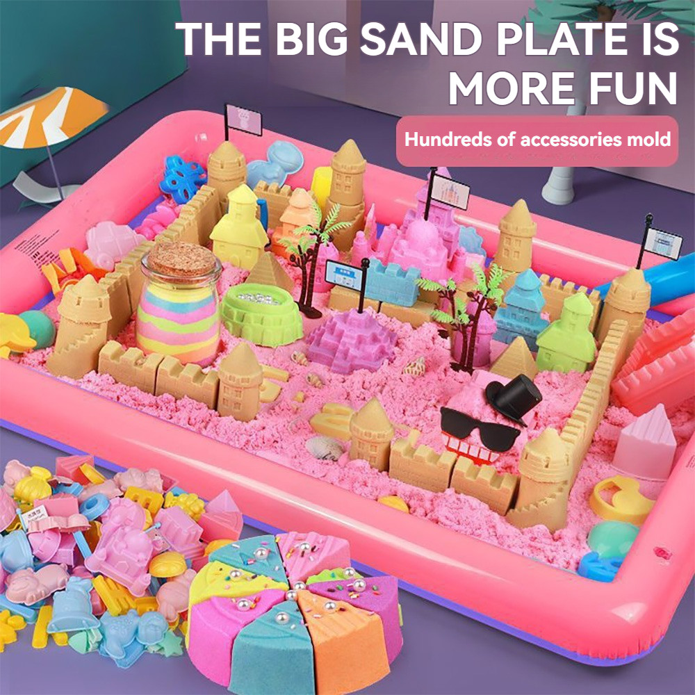 Dynamic Sand Toys With Molds Inflatable Safe Non-toxic Children's Space ...