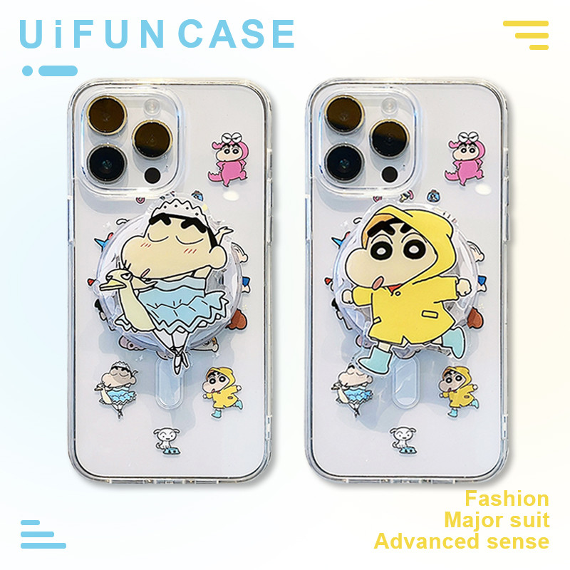 High Quality Raincoat Crayon Shin Chan Holder Stand Clock Mobile Phone ...