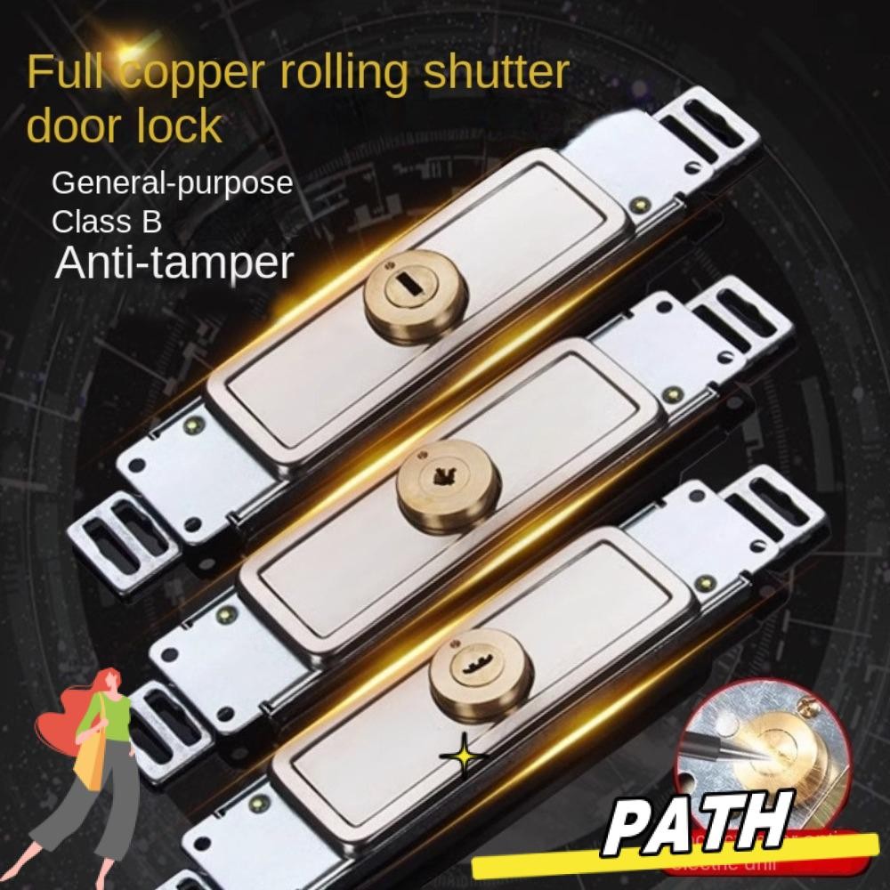 PATH Roller Shutter Door Lock, with Key Middle Bottom Roll Gate Lock ...