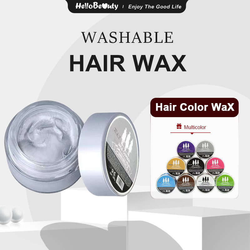 Washable Color Hair Wax 100g Temporary Hair Color Wax Men DIY Hairstyle ...