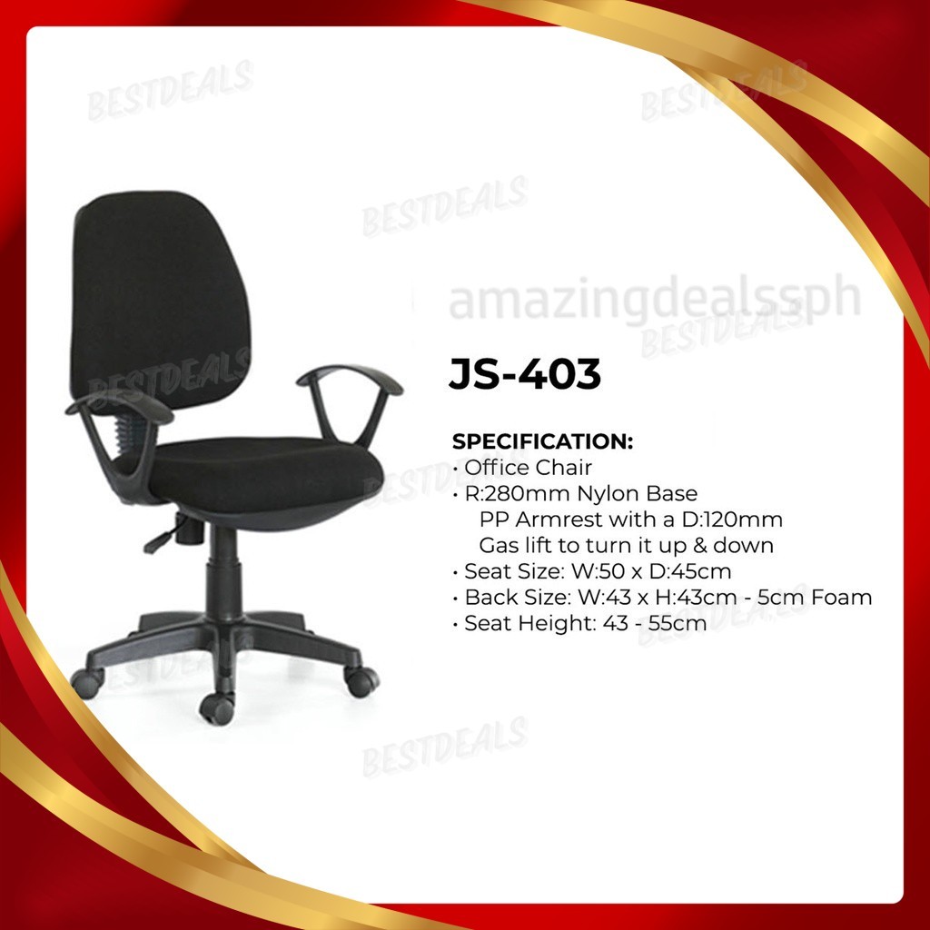 **JS-403 Jersey Office Chair | Shopee Philippines