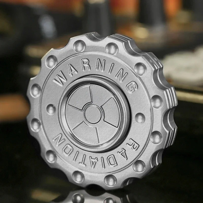 Radiation Warning Fidget Clicker Spinner EDC Gear Hand Spinner Adult ...