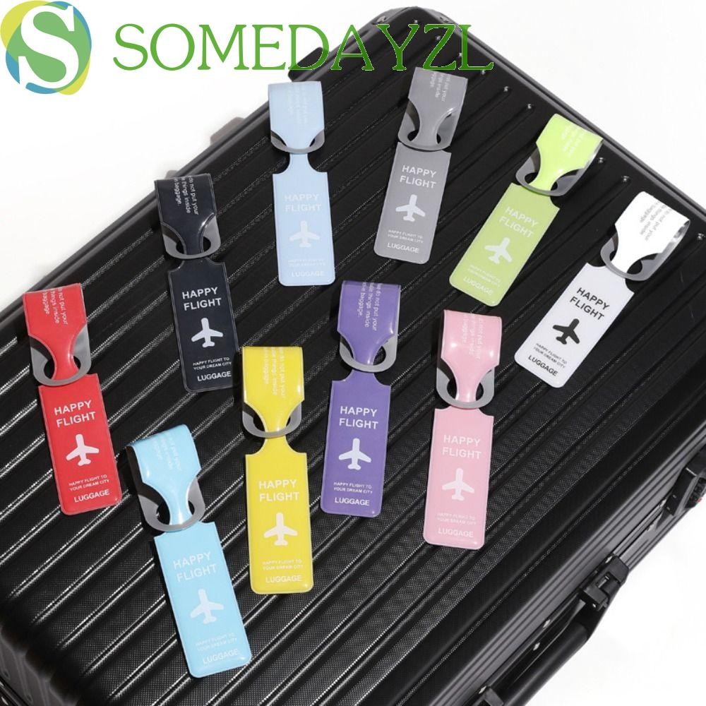 SOMEDAYZL PVC Luggage Tag, Boarding Pass Address Label Airplane ...
