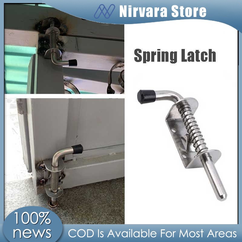 Heavy Duty Spring Latch 304 Stainless Steel Barrel Bolt Lock Spring ...