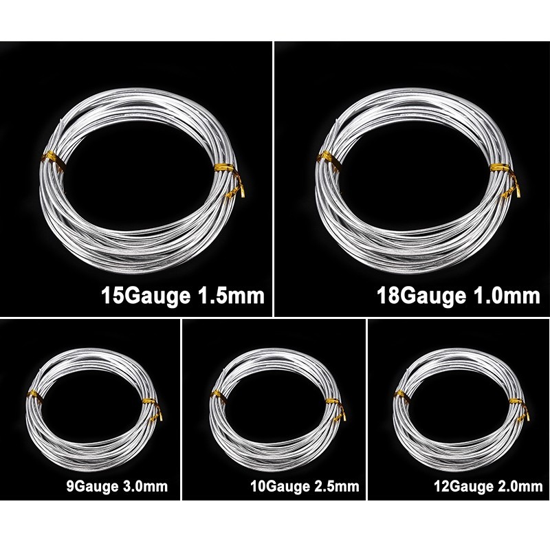 Aluminum Craft Wire (5m) for DIY Jewelry Projects Multiple Gauge Sizes Available | Shopee ...