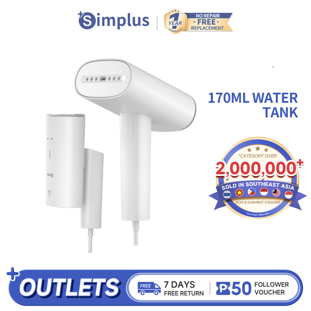 Simplus Steam Iron Handheld Garment Steamer Travel Steamer Iron for Clothes Foldable and ...