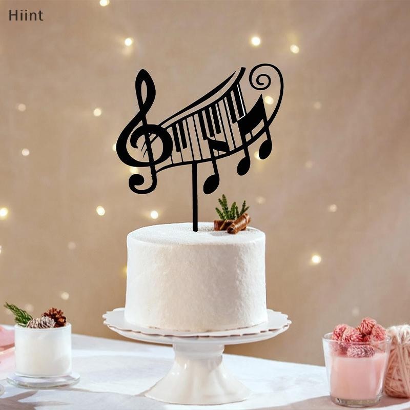 Hiint 5pcs/set Music Theme Cake Plugin Birthday Graduation Party ...