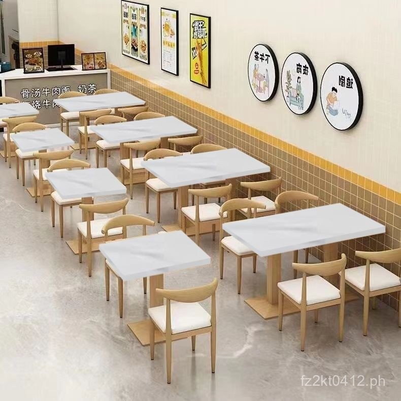 Snack Dining Table and Chair Set for Commercial Use, Fast Food ...