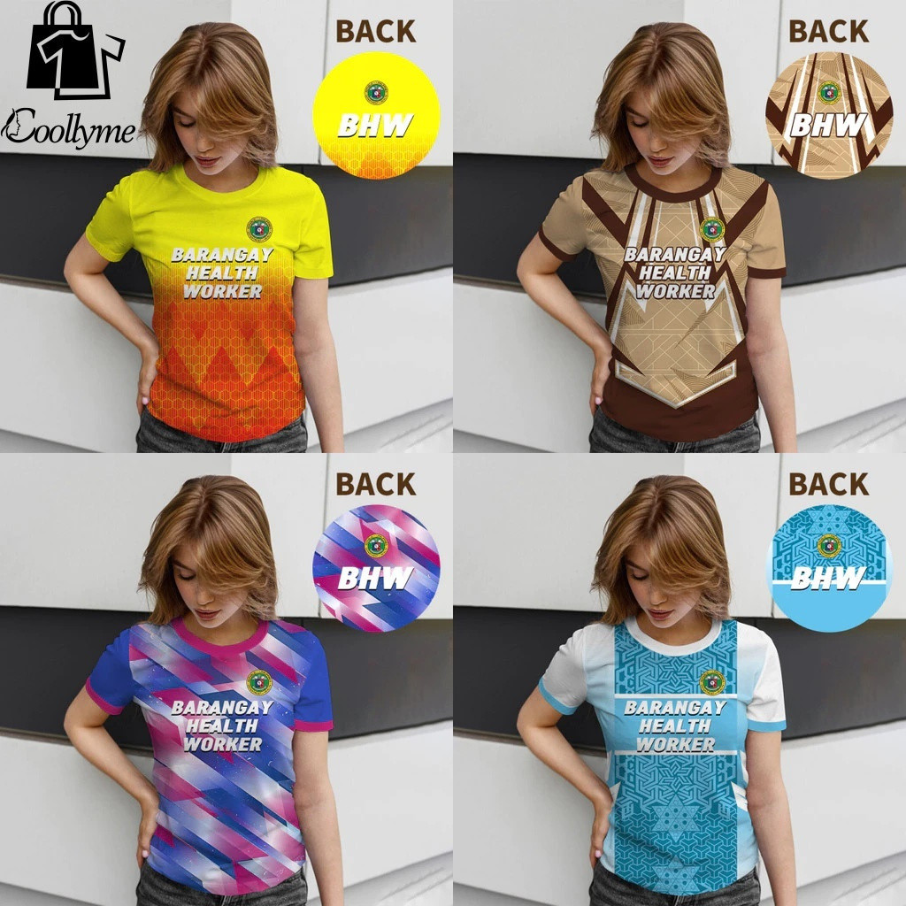 Unisex BHW Uniform Barangay Shirt Women's BHW T-Shirt Sublimation T ...