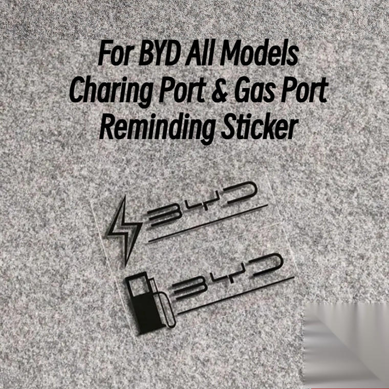For BYD Auto Charging & Gas Port Sign Sticker For BYD [M6][Sealion 06 ...