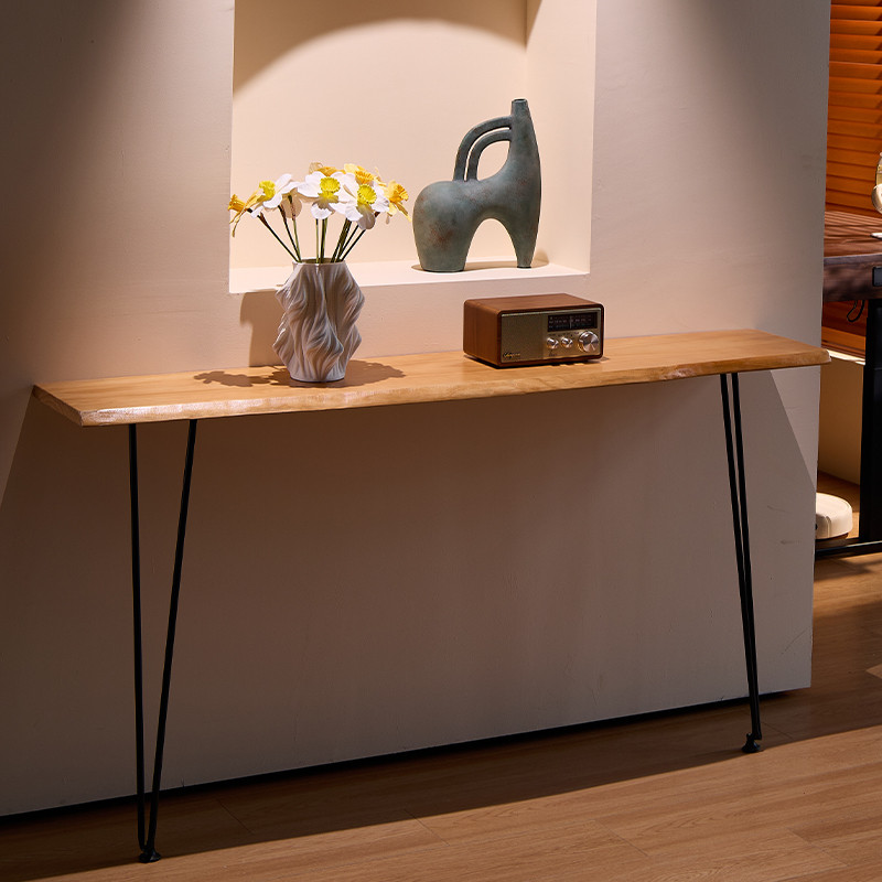 #Console Table Extremely Narrow Console Tables Solid Wood Entrance B ...