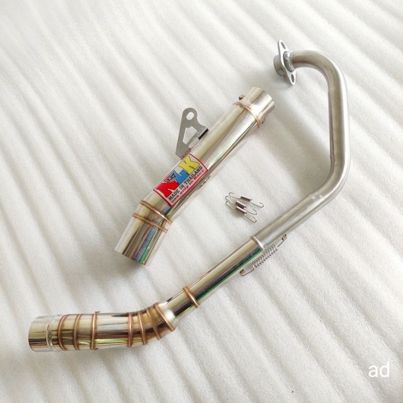 1set Super open NLK 51mm canister pipe 1set and big elbow for Tmx 125 ...