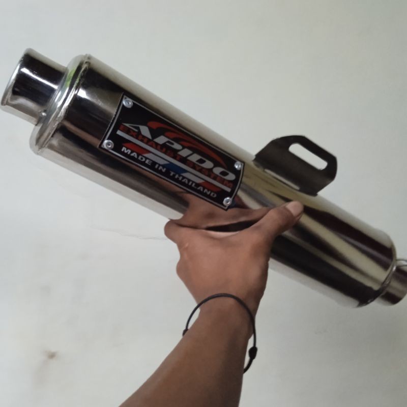 Apido muffler Canister pipe 51mm For Raider 150 carb 150fi Wave 125 ...